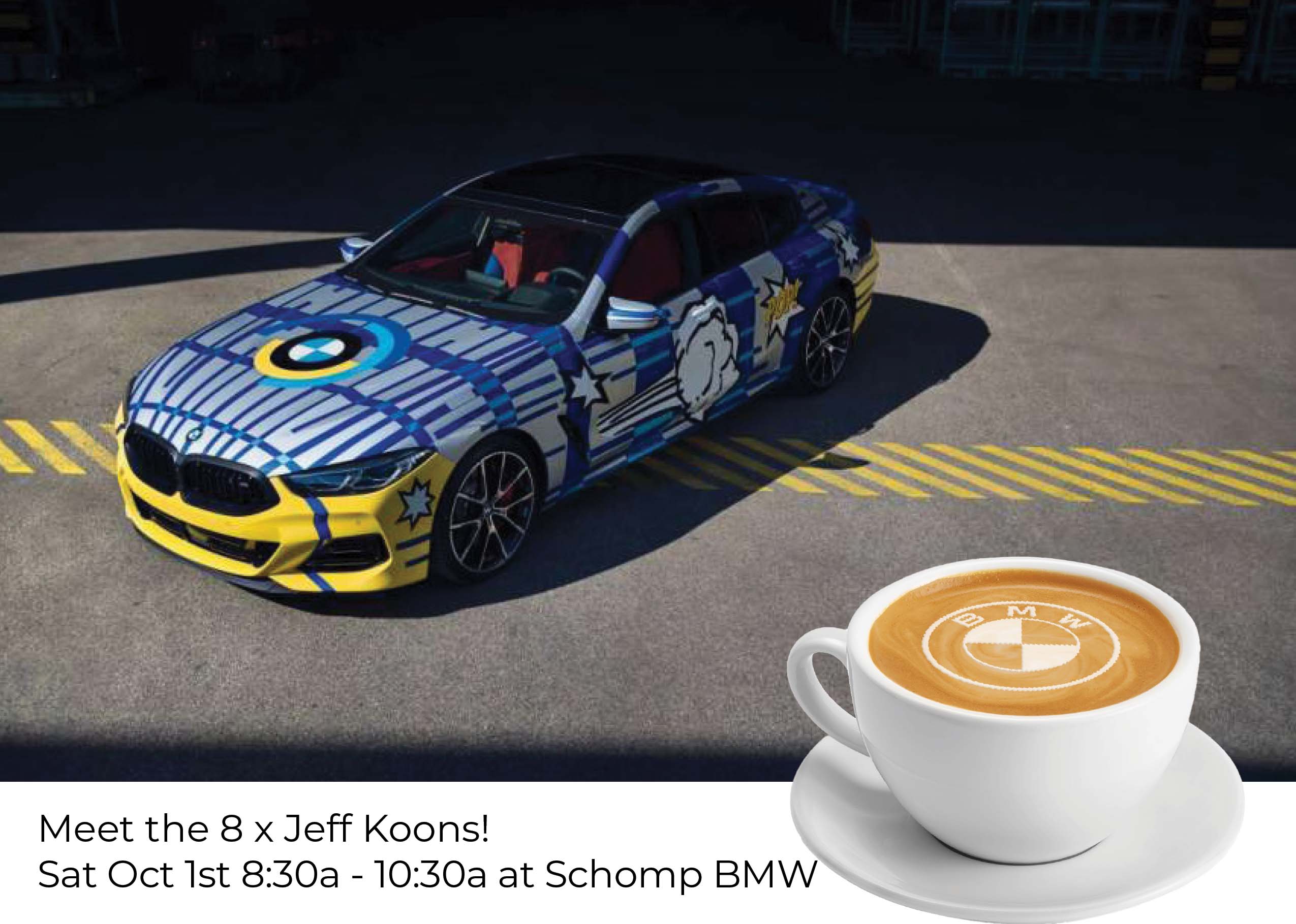 Cars and Coffee with an 8 x Jeff Koons - RMC BMW CCA